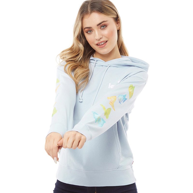 Buy Levi's Womens Graphic Standard Hoodie Arctic Ice