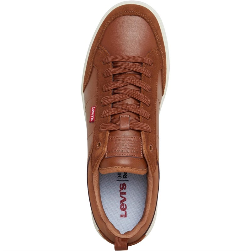 Buy Levi's Mens Cast Trainers Cognac