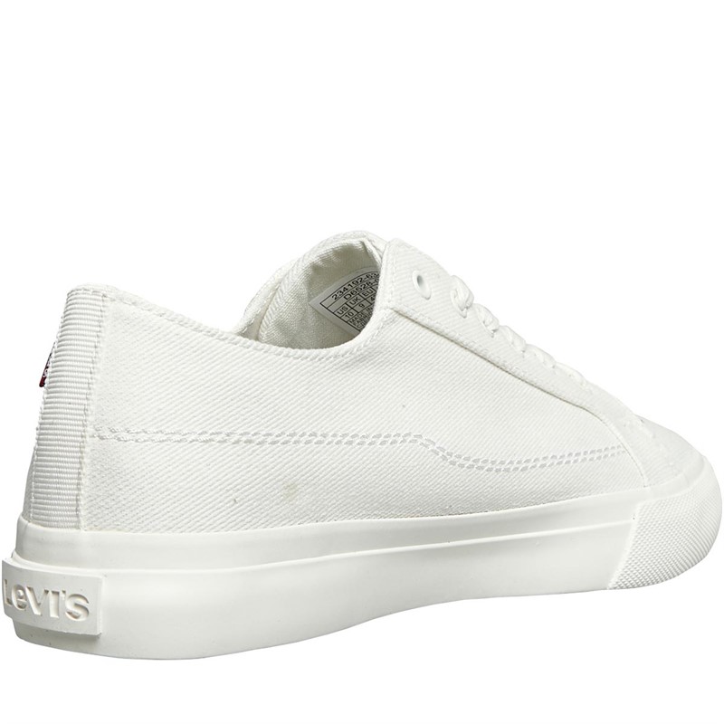 Buy Levi's Mens Decon Lace Trainers Brilliant White