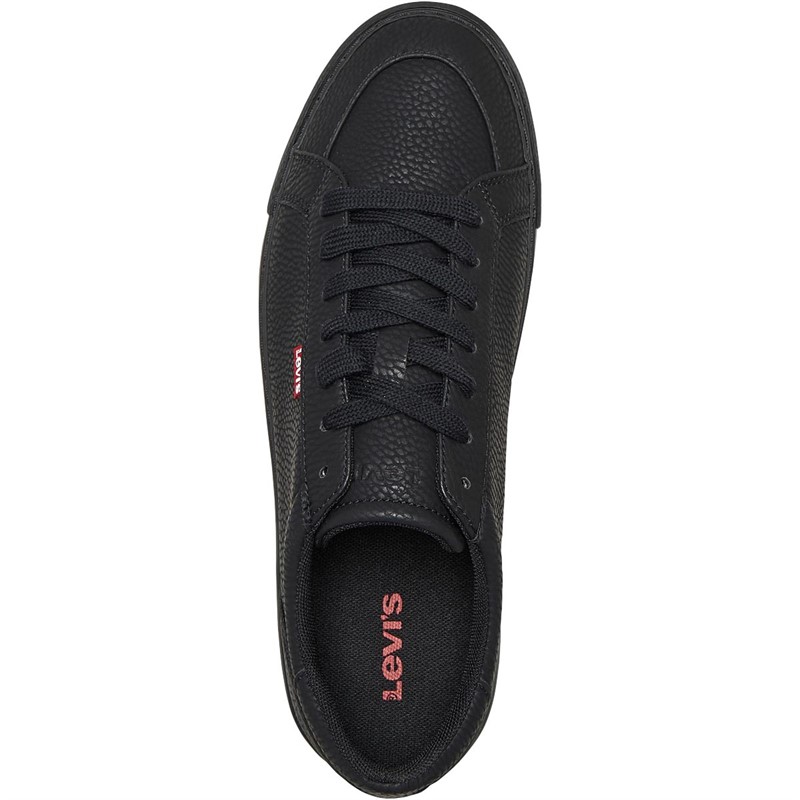 Buy Levi's Mens Woodward Rugged Low Trainers Full Black