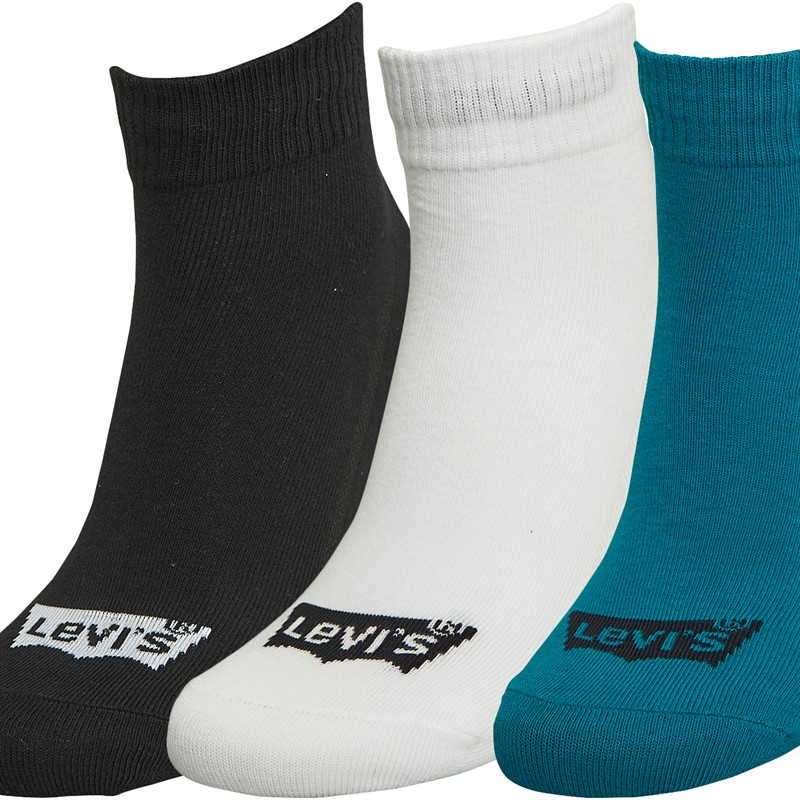 Buy Levi's Mens Mid Cut Three Pack Socks Ocean Depths
