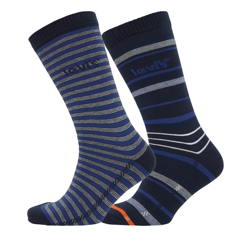 Buy Levi's Mens Regular Cut Two Pack Socks Blue Combo