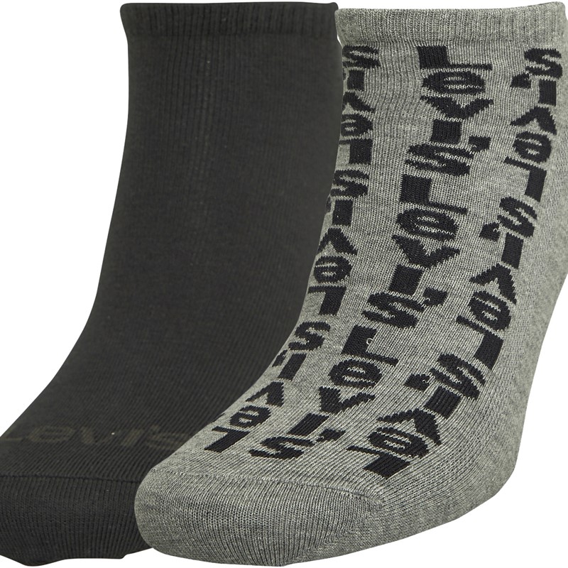 Buy Levi's Mens Low Cut Two Pack Socks Grey Combo