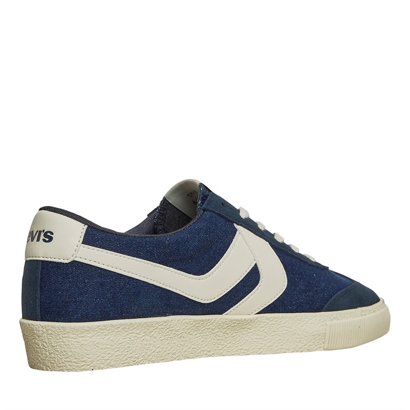 Buy Levi's Mens Sneak Trainers Navy Blue