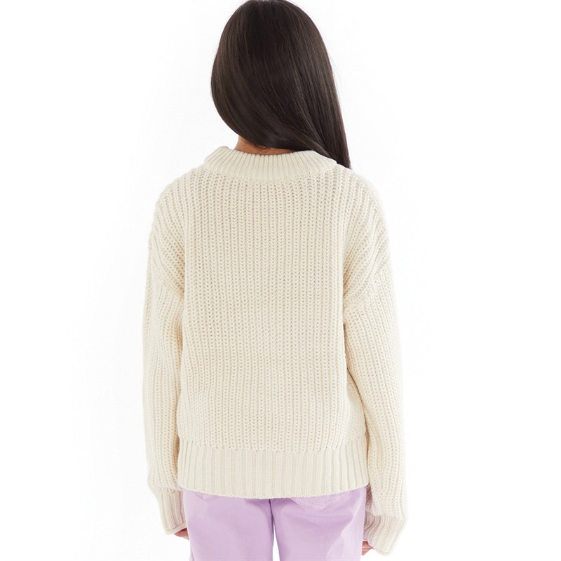 Buy MINOTI Girls Knitted Jumper Cream