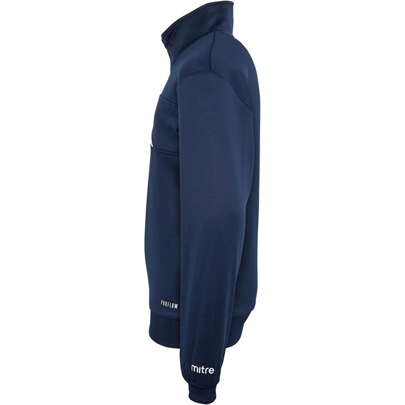 Buy Mitre Junior Delta Plus 1/4 Zip Top Navy/White