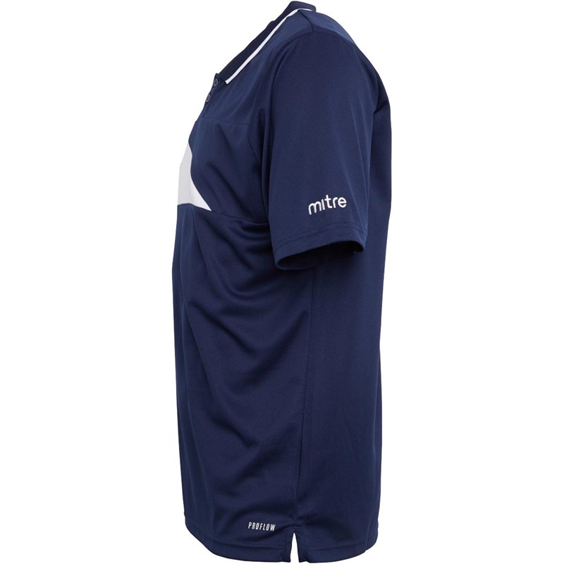 Buy Mitre Mens Delta Plus Polo Navy/White