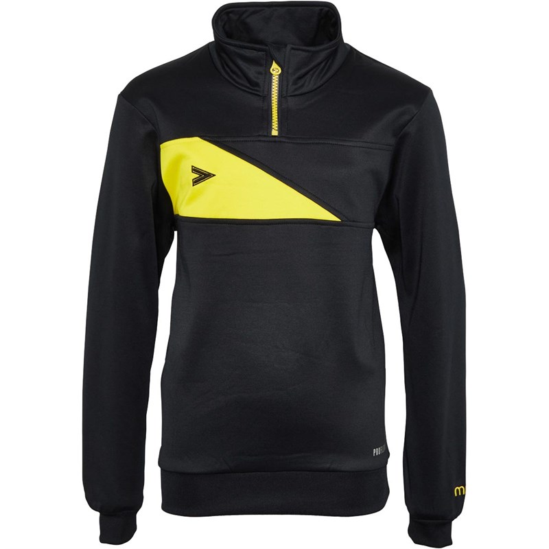 Buy Mitre Junior Delta Plus 1/4 Zip Top Black/Yellow