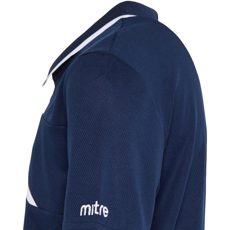 Buy Mitre Junior Delta Plus Polo Navy/White