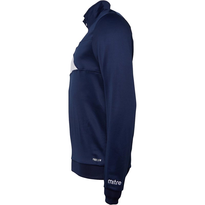 Buy Mitre Mens Delta Plus 1/4 Zip Top Navy/White