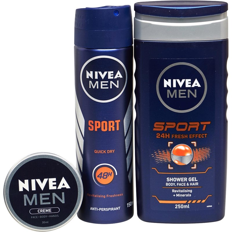 Buy NIVEA Mens Sport Four Piece Set Multi