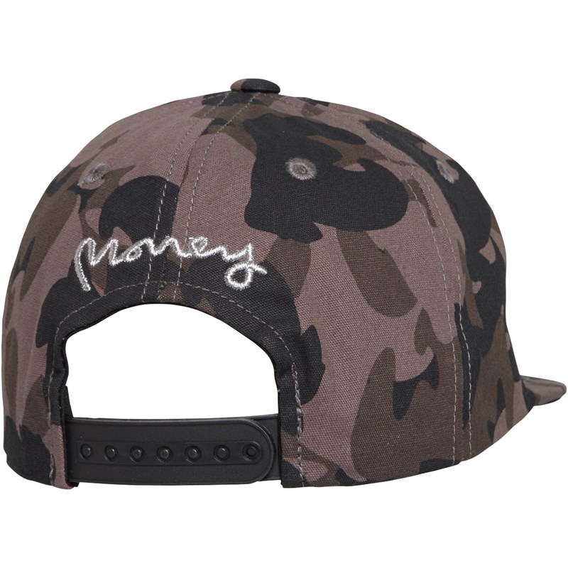 Buy Money Boys Camo Tonal Cap Shale Grey