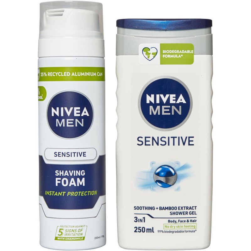 Buy NIVEA Mens The Full Works Set Five Piece (100ml Balm, 75ml Moist ...