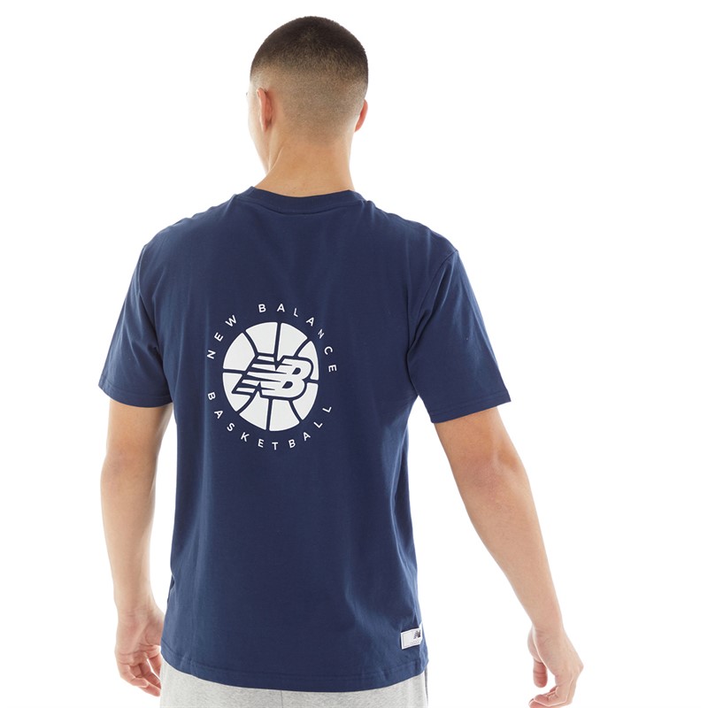 Buy New Balance Mens Hoops Fundamentals T-Shirt NB Navy