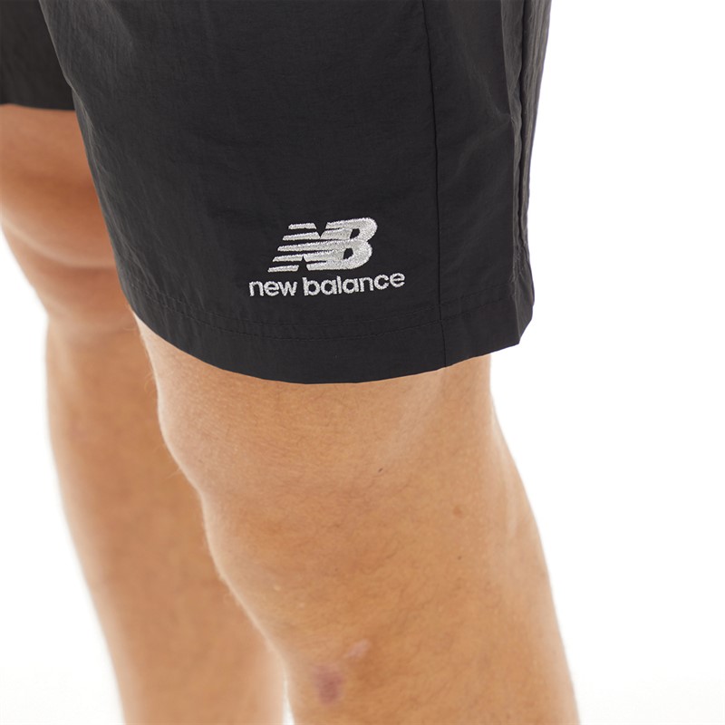 Buy New Balance Mens Athlectics Woven Shorts Black