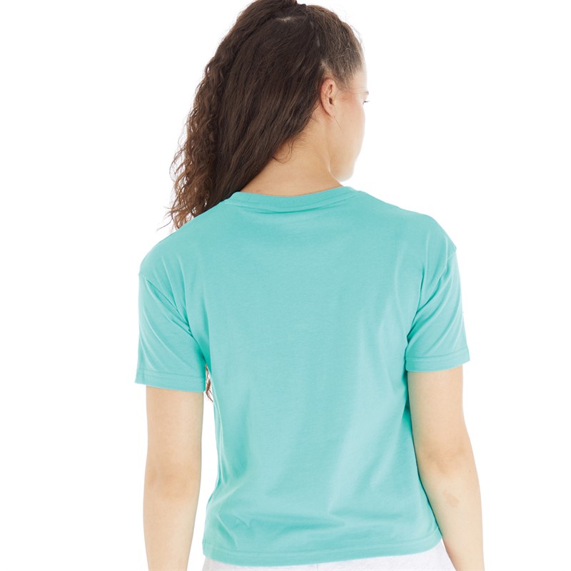 Buy New Balance Womens Classic Core Stacked T-Shirt Turquoise