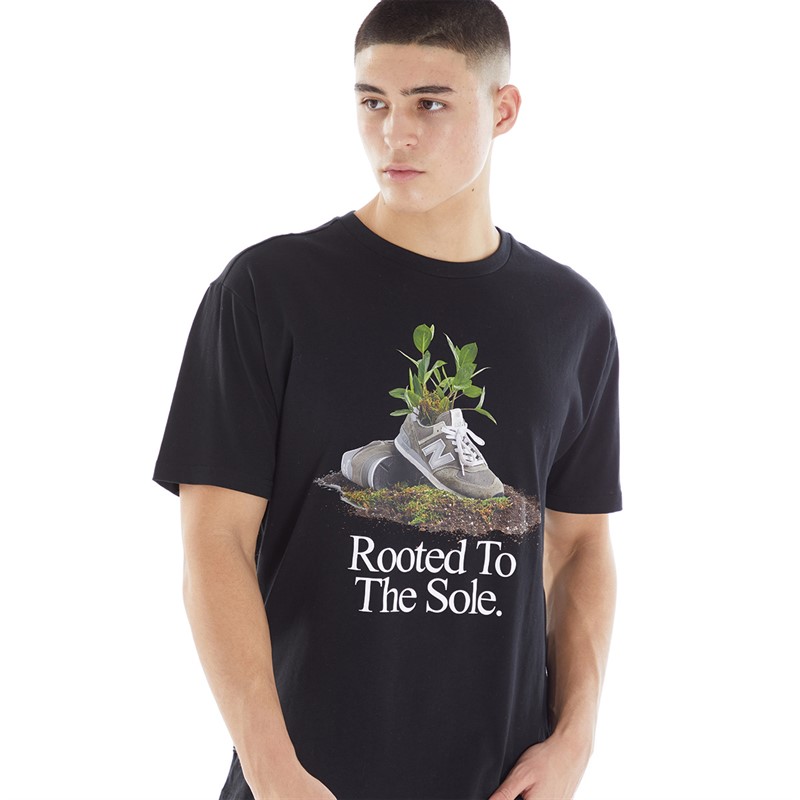Buy New Balance Mens Athletics Legacies Rooted T-Shirt Black
