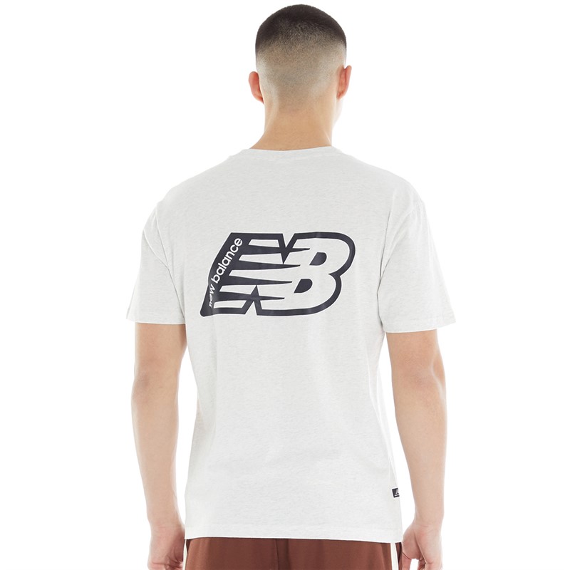 Buy New Balance Mens Essentials Graphic T-Shirt Sea Salt Heather