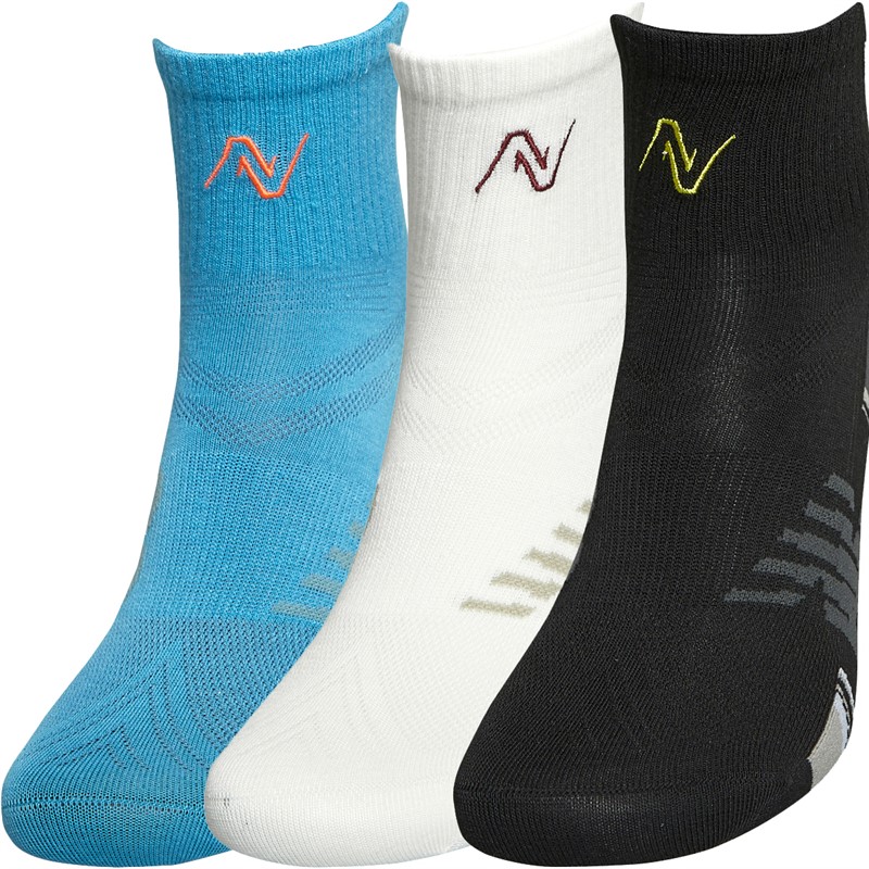 Buy New Balance Three Pack Impact Ankle Repreve Running Socks White ...