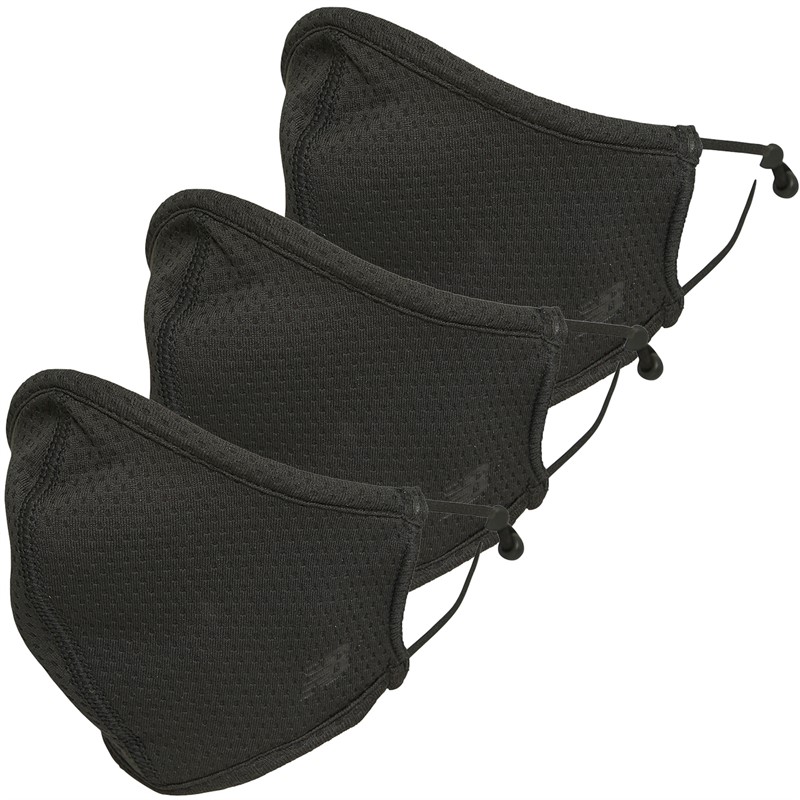 Buy New Balance Everyday Three Pack Facemasks Black