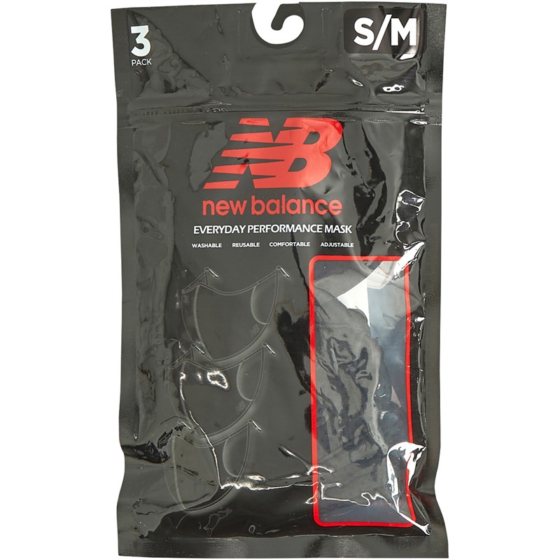 Buy New Balance Everyday Three Pack Facemasks Black