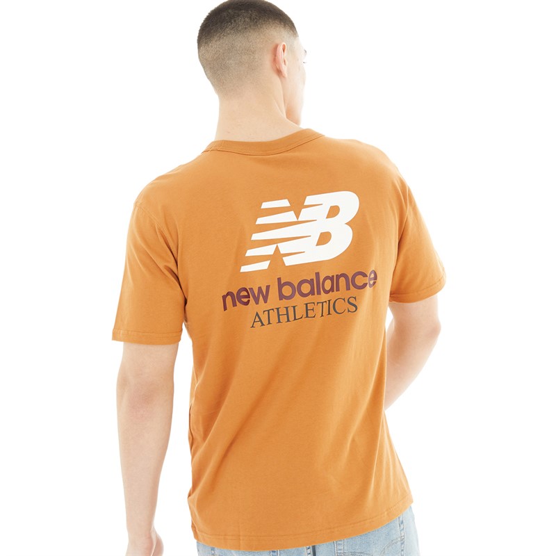 Buy New Balance Mens Sport Essentials Premium Cotton T-Shirt Tobacco