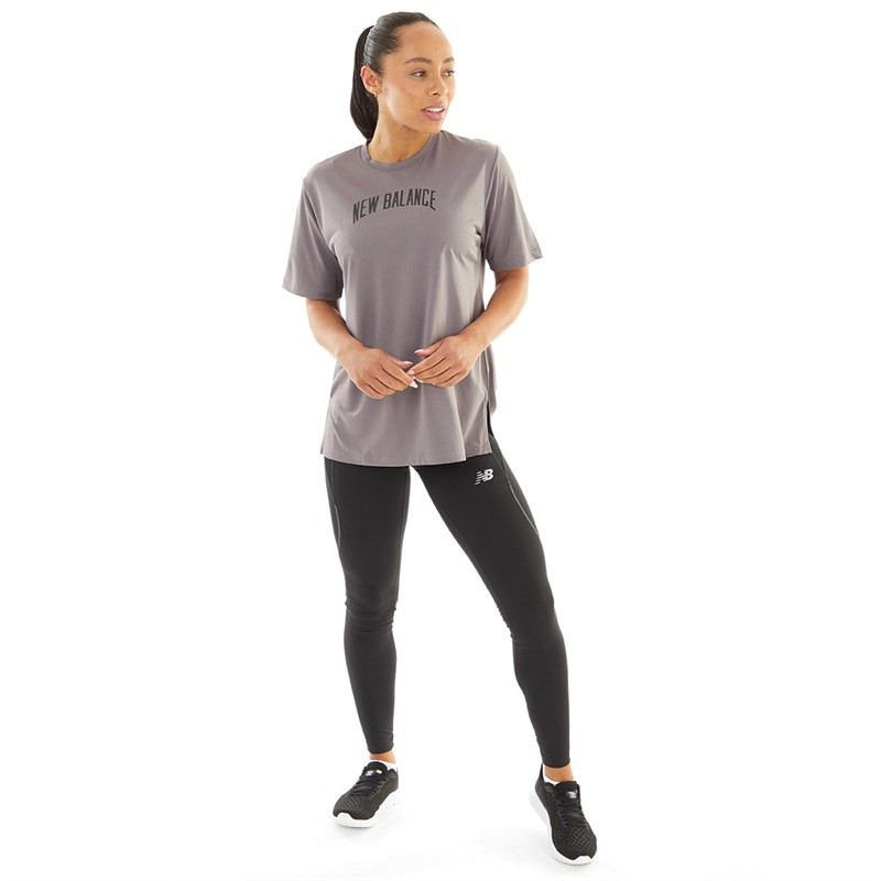 Buy New Balance Womens Relentless Oversized T-Shirt Zinc