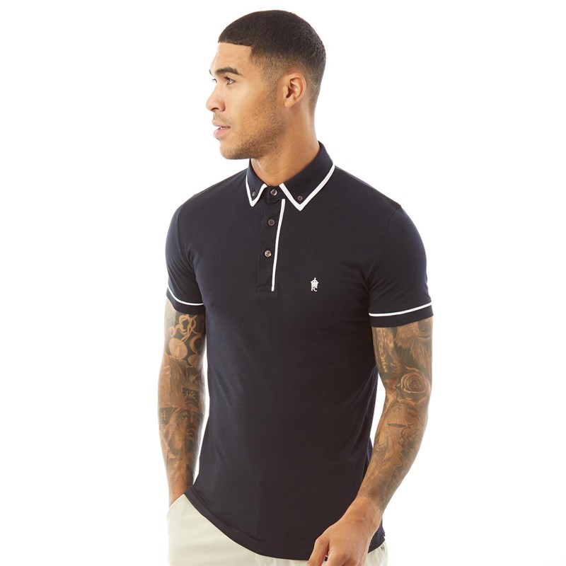 French Connection Polo Homme Bleu Marine