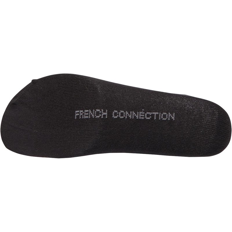Buy French Connection Mens FC Three Pack Socks FC3 Black/Gunmetal