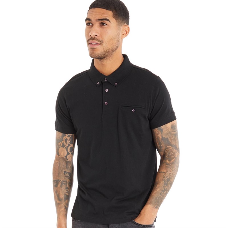 Buy French Connection Mens Polo Black