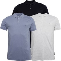 Buy French Connection Mens Three Pack Jersey Polo Shirts Multi 1
