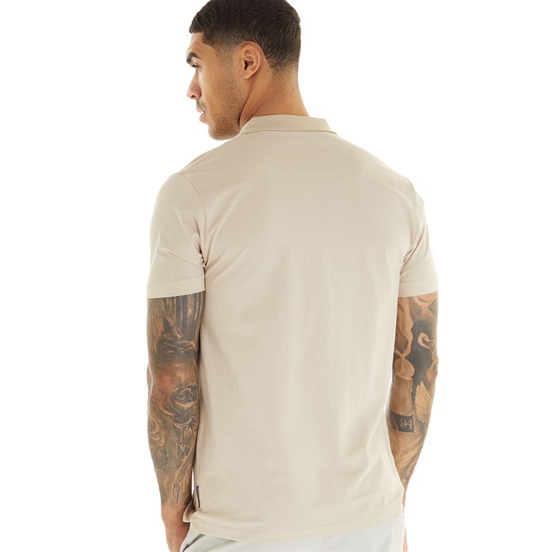 Buy French Connection Mens Jersey Trophy Polo Stone