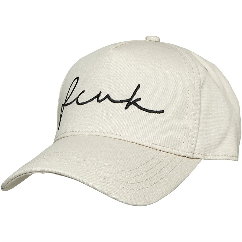 Buy French Connection Mens FCUK Scribble Cap Stone