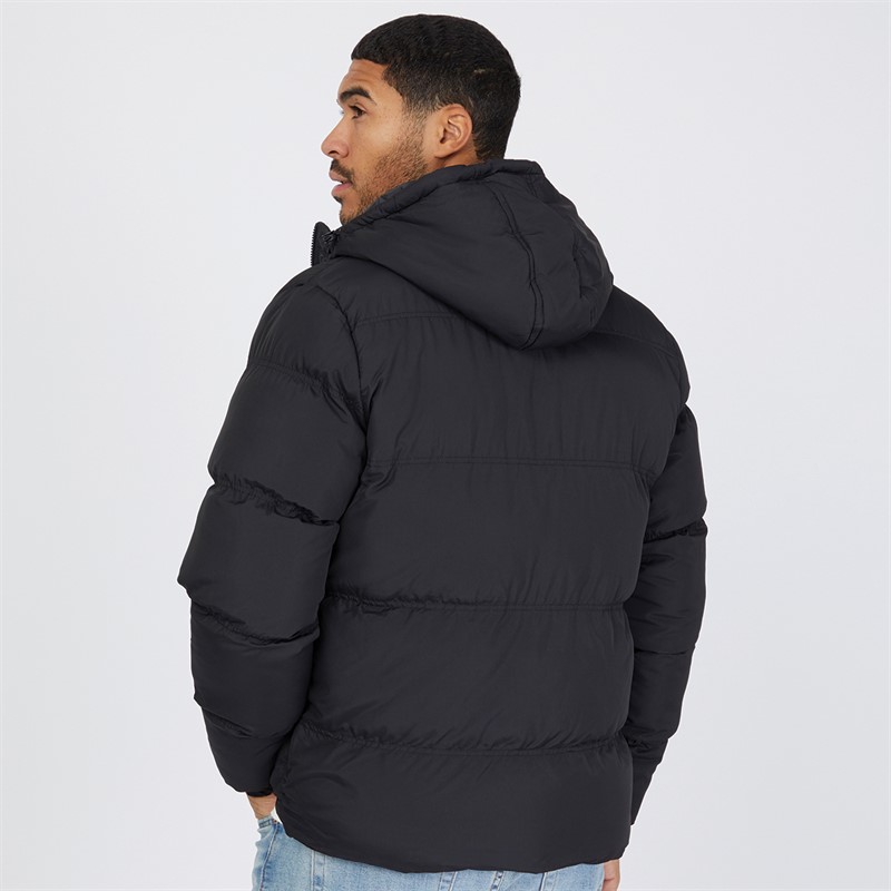 Buy French Connection Mens Row Mid Hooded Jacket Black