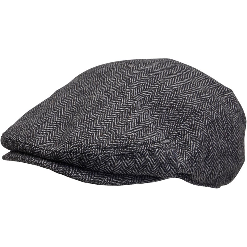 Buy French Connection Mens Winter Flat Cap Dark Charcoal