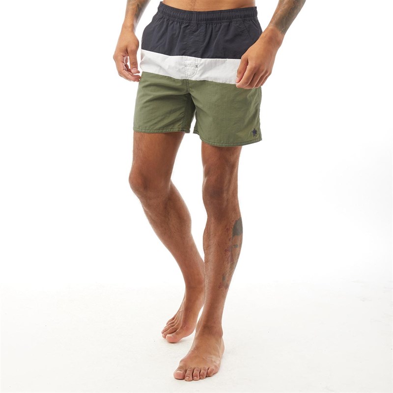 Køb French Connection Herrer 3 Block Swim Svømme Shorts Flerfarvet