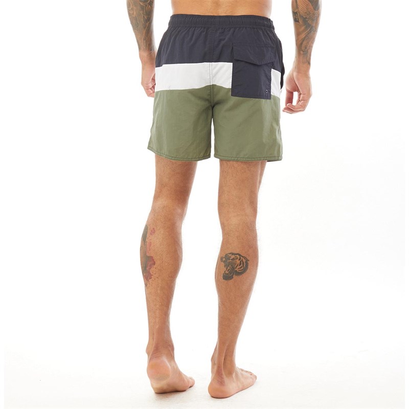 Køb French Connection Herrer 3 Block Swim Svømme Shorts Flerfarvet