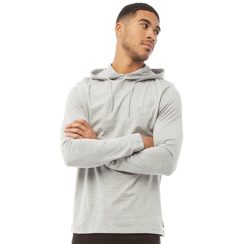 French Connection Heren Hood Crown Top met Lange Mouwen Gemeleerd ...