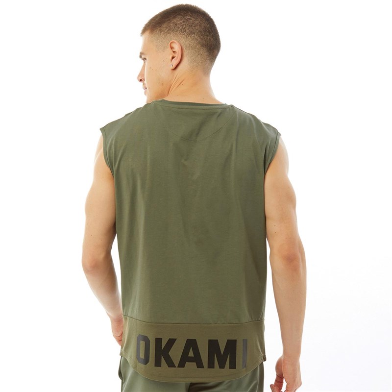 Buy OKAMI Sport Mens Warrior Tank Khaki