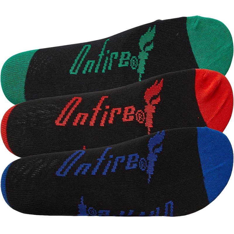 Buy Onfire Mens Three Pack Socks Multi