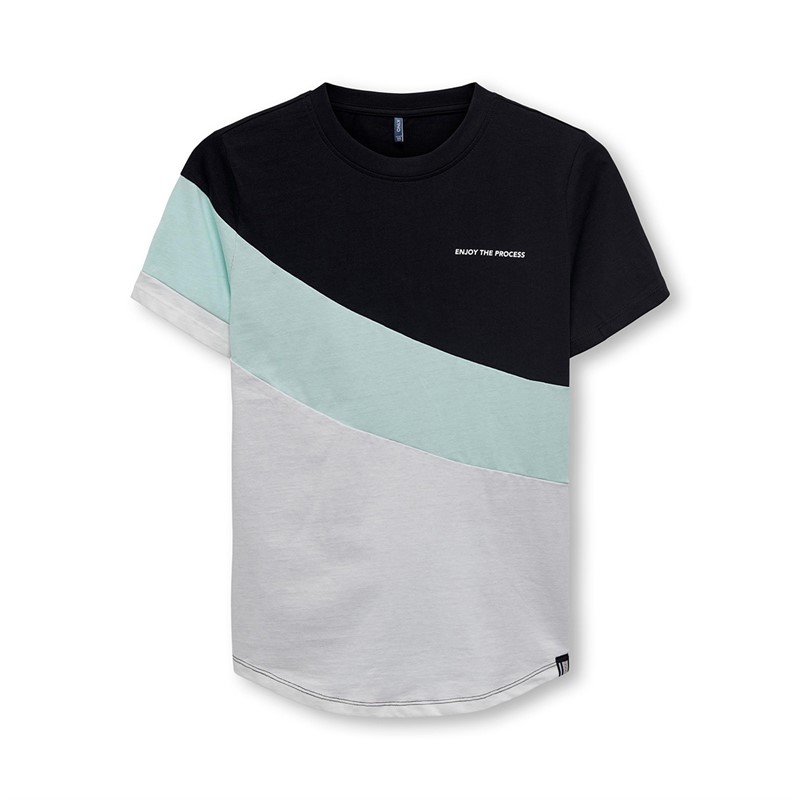 Køb Only Drenge Gerry Block T-shirts Sort