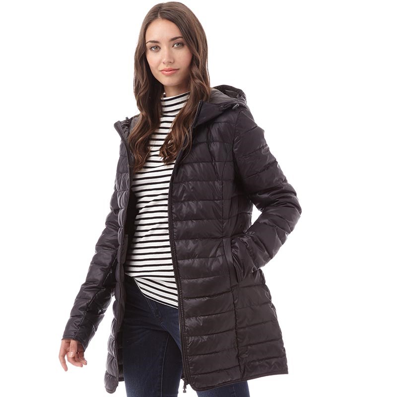 Buy Only Womens Tahoe Quilted Contrast Coat Black