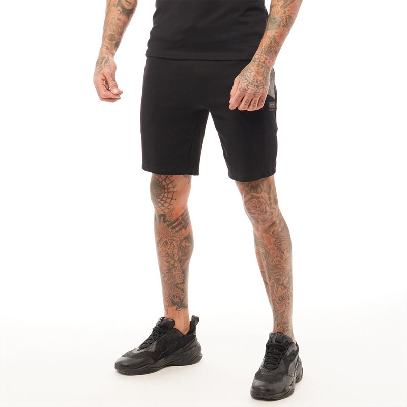 Buy 883 Police Mens Lyn Jog Shorts Black