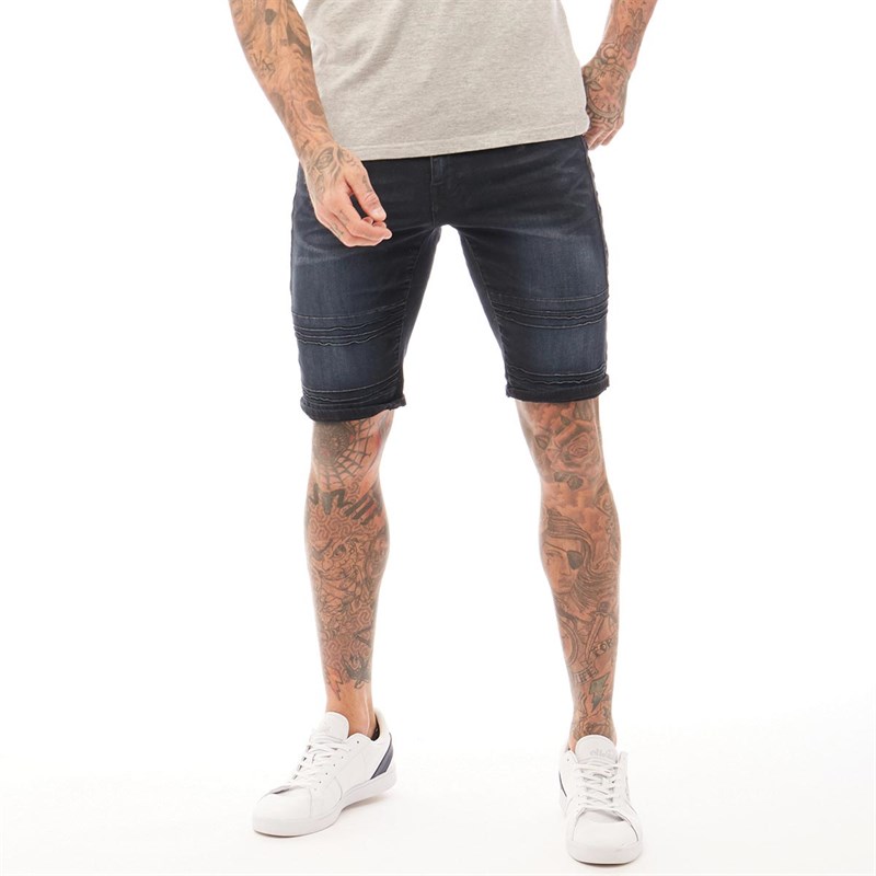Buy 883 Police Mens Law Denim Shorts 449 Blue