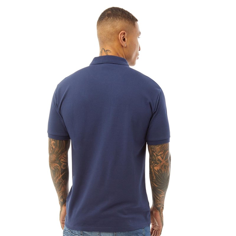Buy 883 Police Mens Toffer Polo Mid Blue