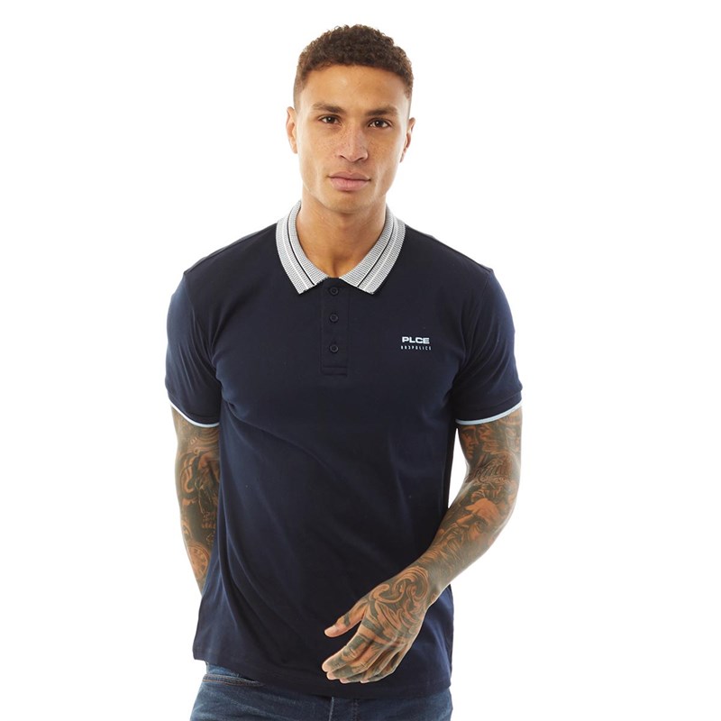 Buy 883 Police Mens Lindale Polo Navy