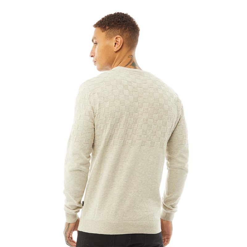Buy 883 Police Mens Comiso Crew Neck Jumper Ecru