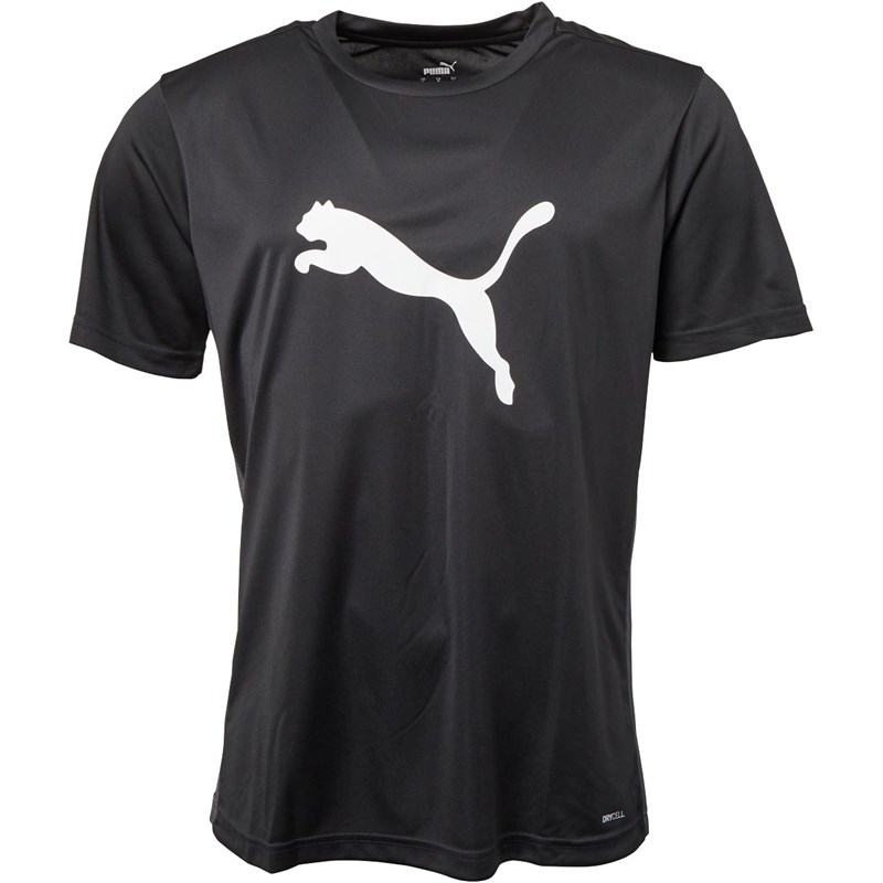 Buy Puma MensFtblPLAY Logo Top Puma Black/Puma White
