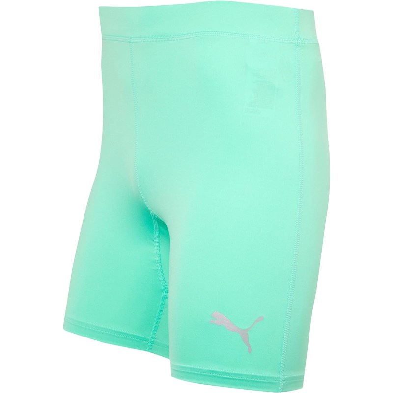 Buy Puma Mens Liga Baselayer Shorts Green Glimmer