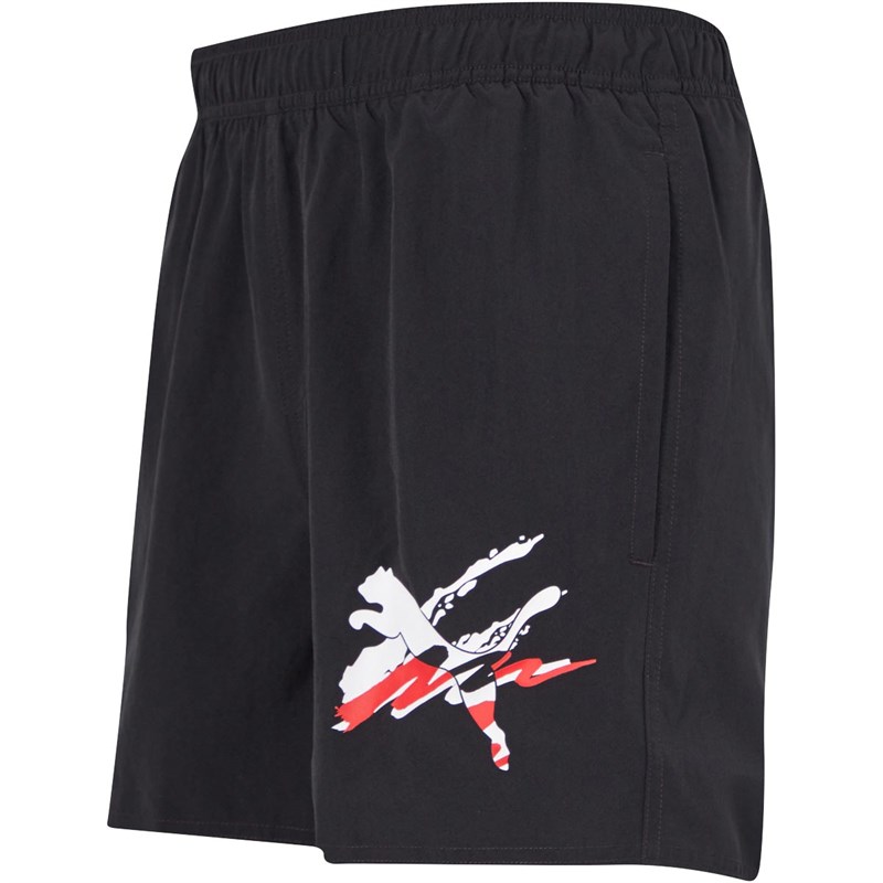 Buy Puma Mens Essentials+ Summer Graphic Shorts Puma Black
